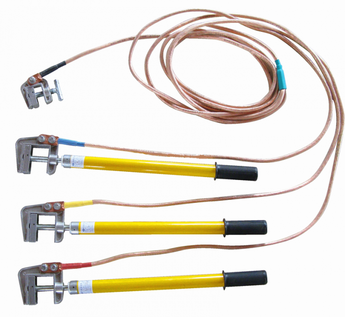 1.5M Light Epoxy Resin Grounding Stick / Earth Stick With Ground Wire