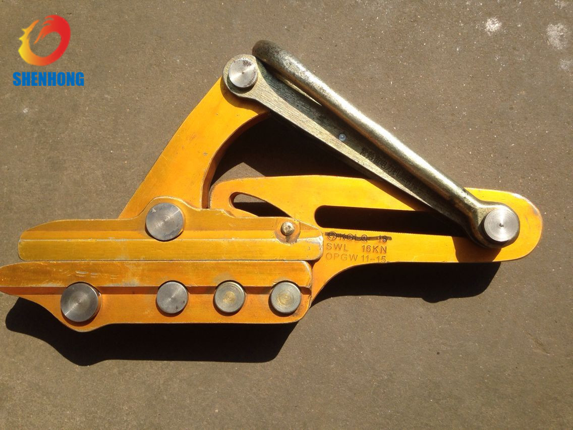 OPGW Diameter 11-15mm Aluminum Come Along Clamps 16KN Wire Grips