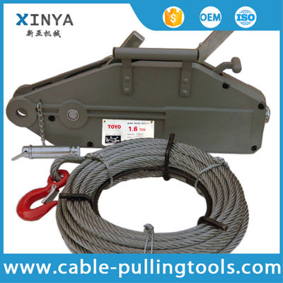 Manual Cable Pulling Tools Hand Wire Rope Winch Wire Rope Tirfor 3.2 Ton
